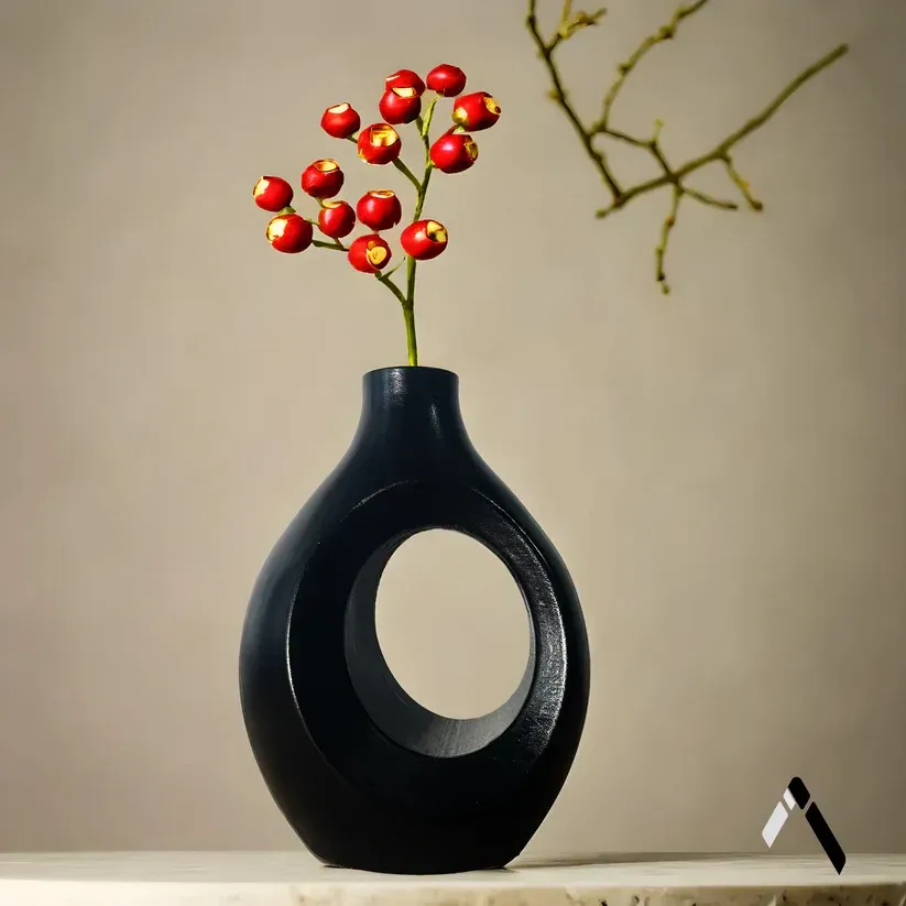 Buy Twilight Dual Black Vase | Modern Sculptural Decor – archadiadecors ...